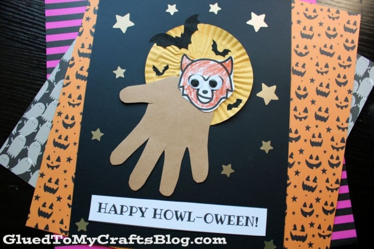 Handprint Werewolf Happy HOWL-OWEEN Keepsake
