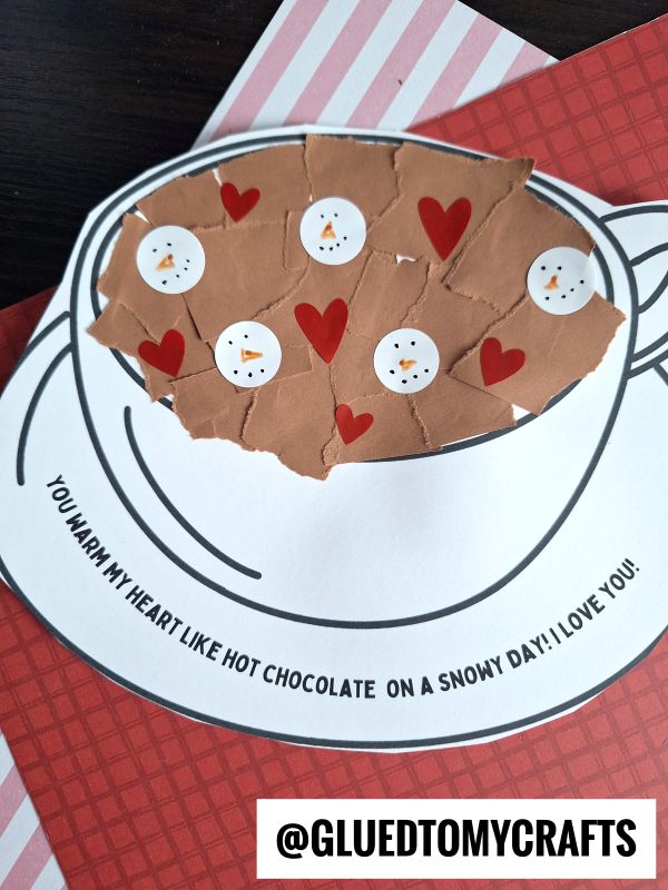 Torn Paper Hot Chocolate Mug Craft
