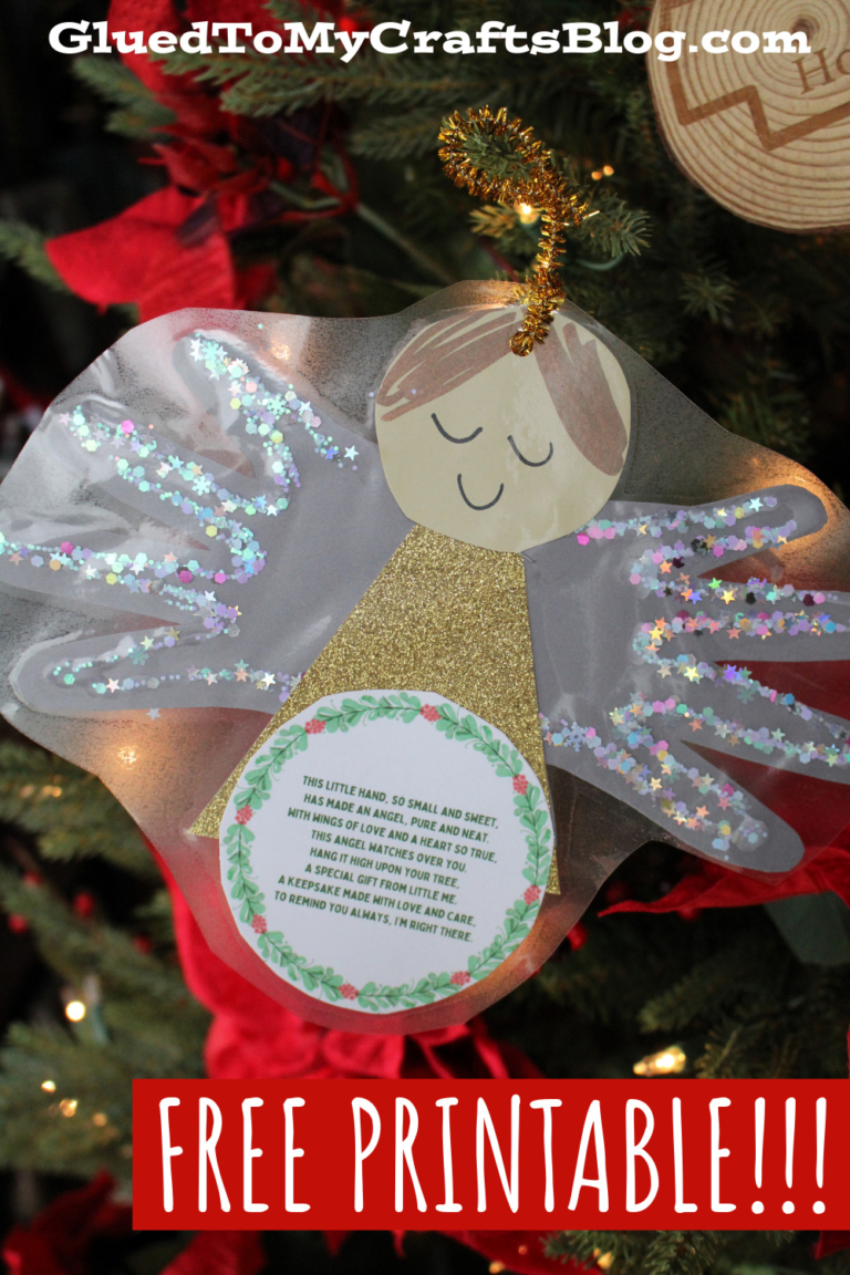 Handprint Angel Poem Keepsake Ornament