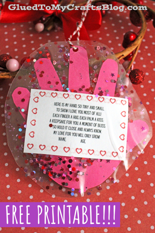 My Little Handprint Poem Ornament - A Sweet Valentine’s Day Craft for Kids