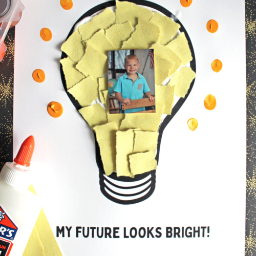 Torn Paper Light Bulb Craft Idea For Kids
