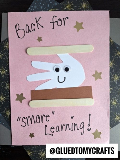 Back To School Handprint Keepsake Ideas