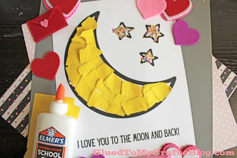 Handprint Love You To The Moon & Back Keepsake