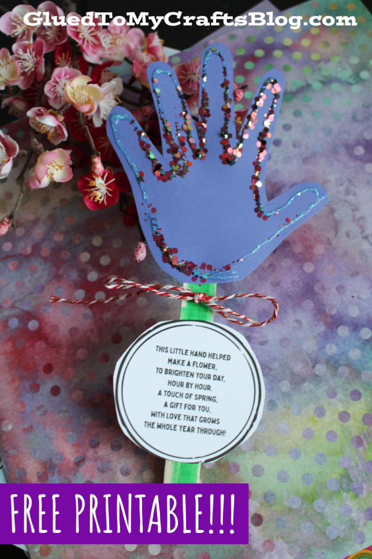 Easy Handprint Flower Craft with Poem – Perfect Spring DIY for Kids