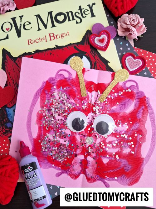 Paint Splat Love Monster Craft Idea For Valentine's Day - Glued To My ...