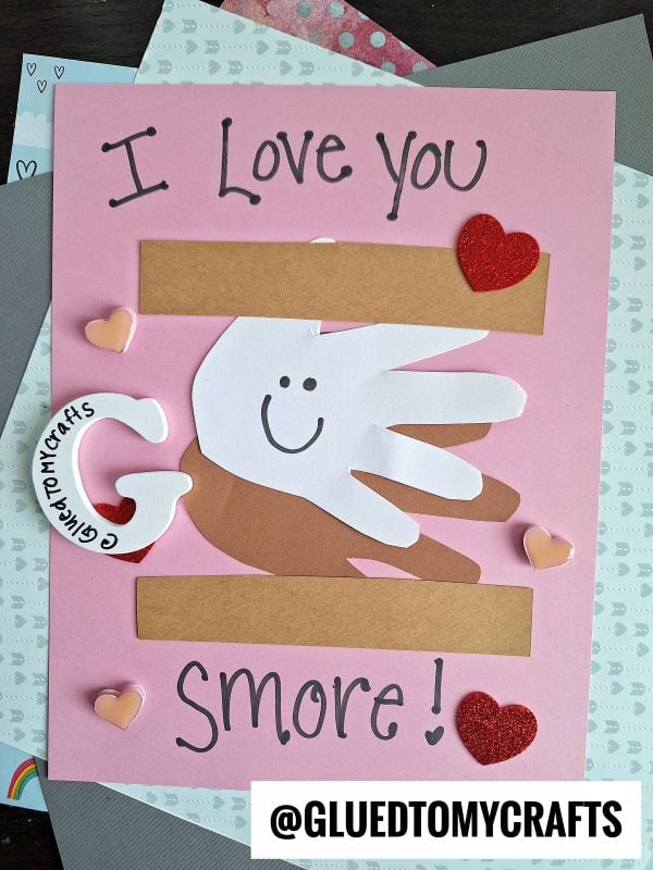 Handprint S'mores Keepsake Craft
