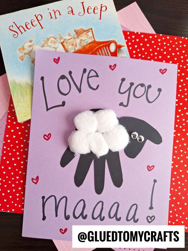 Handprint & Cotton Ball Sheep Craft Idea
