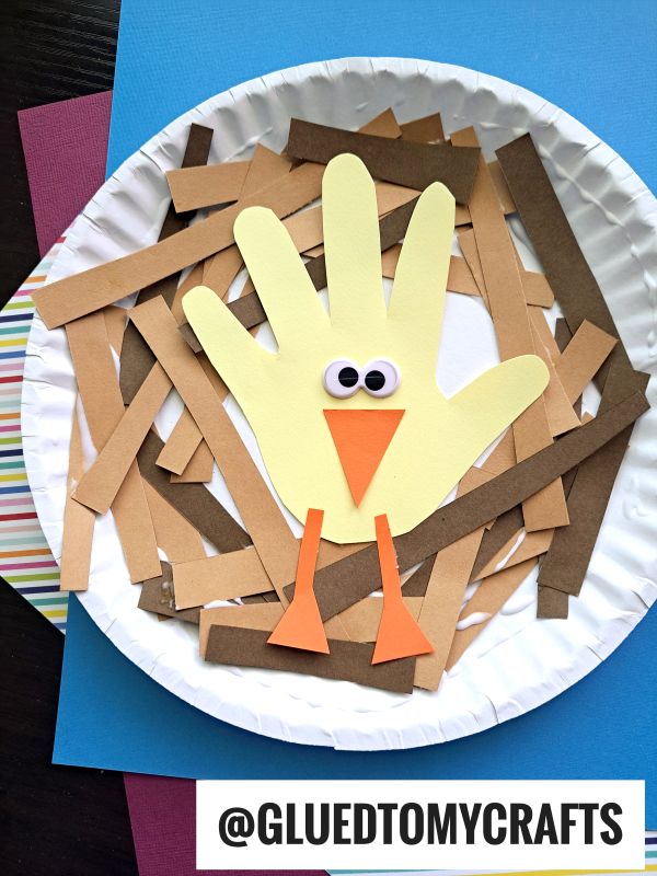 Easy Paper Plate Bird Nest Craft for Spring