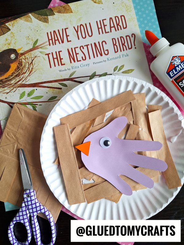 Easy Paper Plate Bird Nest Craft for Spring